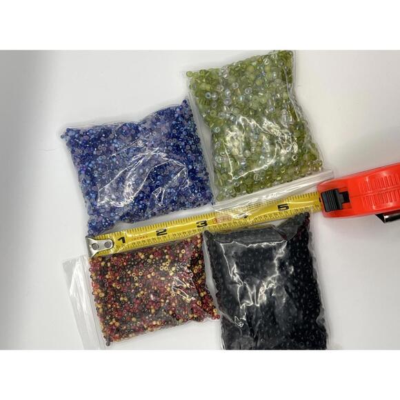 Office | Assorted Glass Beads 4 Color Variety Pack For Crafts | Poshmark